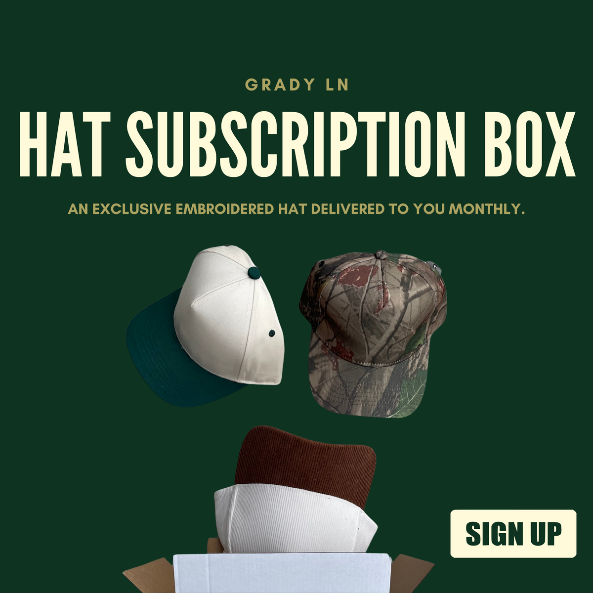 HAT SUBSCRIPTION BOX – Grady Ln